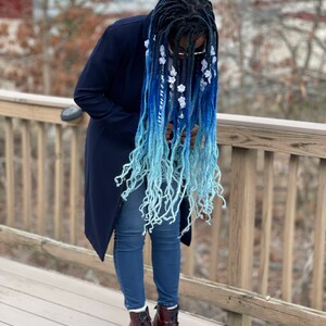 Blue Ombre Double Ended Wool Dreadlocks - Etsy