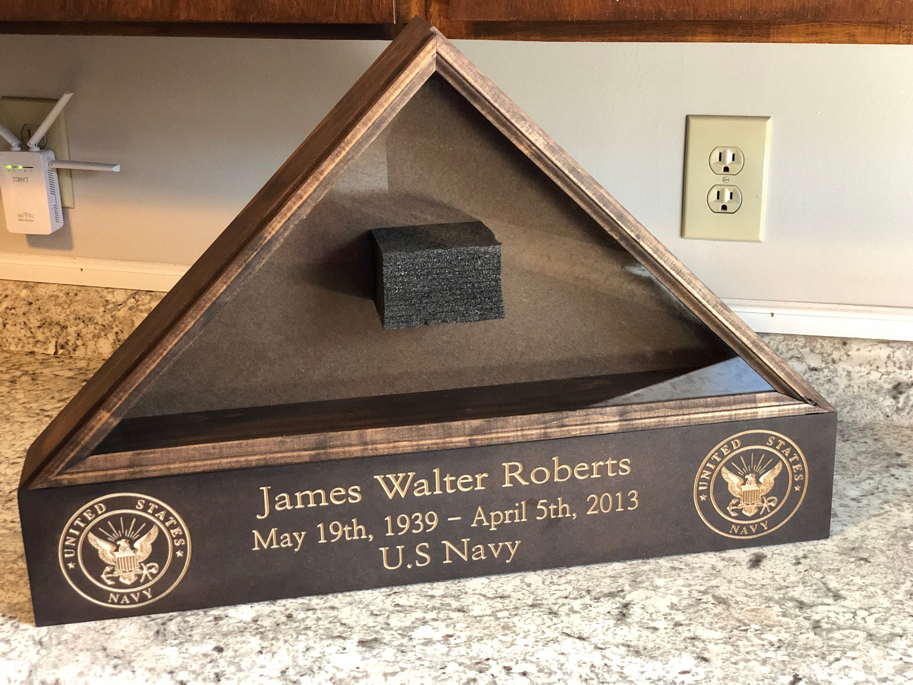 Flag Display Case American Flag Display Case Burial Flag | Etsy