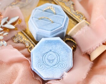 Pumpkin Cinderella Carriage Ring Box Trinket Jewelry Box Silver or Gold ...