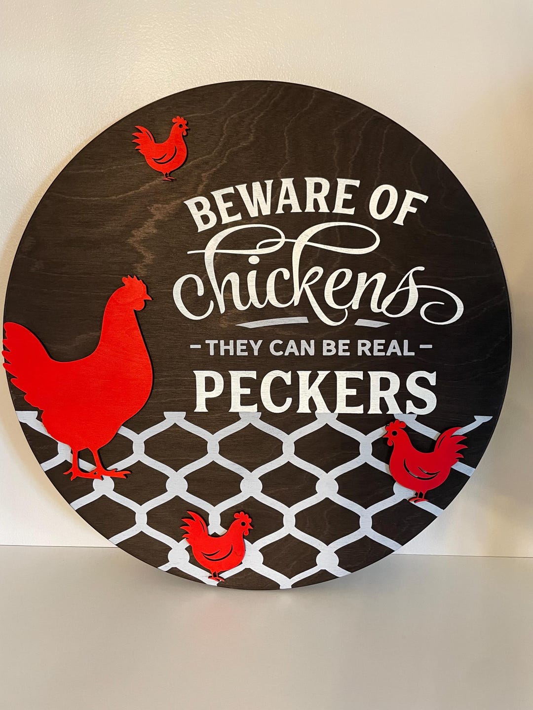 Beware of Chickens Farm Sign. Chicken Sign - Etsy