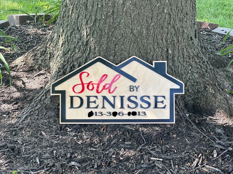 Personalized Sold Sign - Ideal for Realtors, Real Estate Agents, and ...