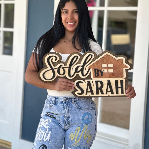 Realtor Sold Sign - Etsy