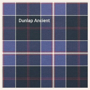 Dunlap Ancient Tartan, Scottish Blossom, Wool Tartan Rosette to Display ...