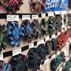 Dunlap Ancient Tartan, Scottish Blossom, Wool Tartan Rosette to Display ...