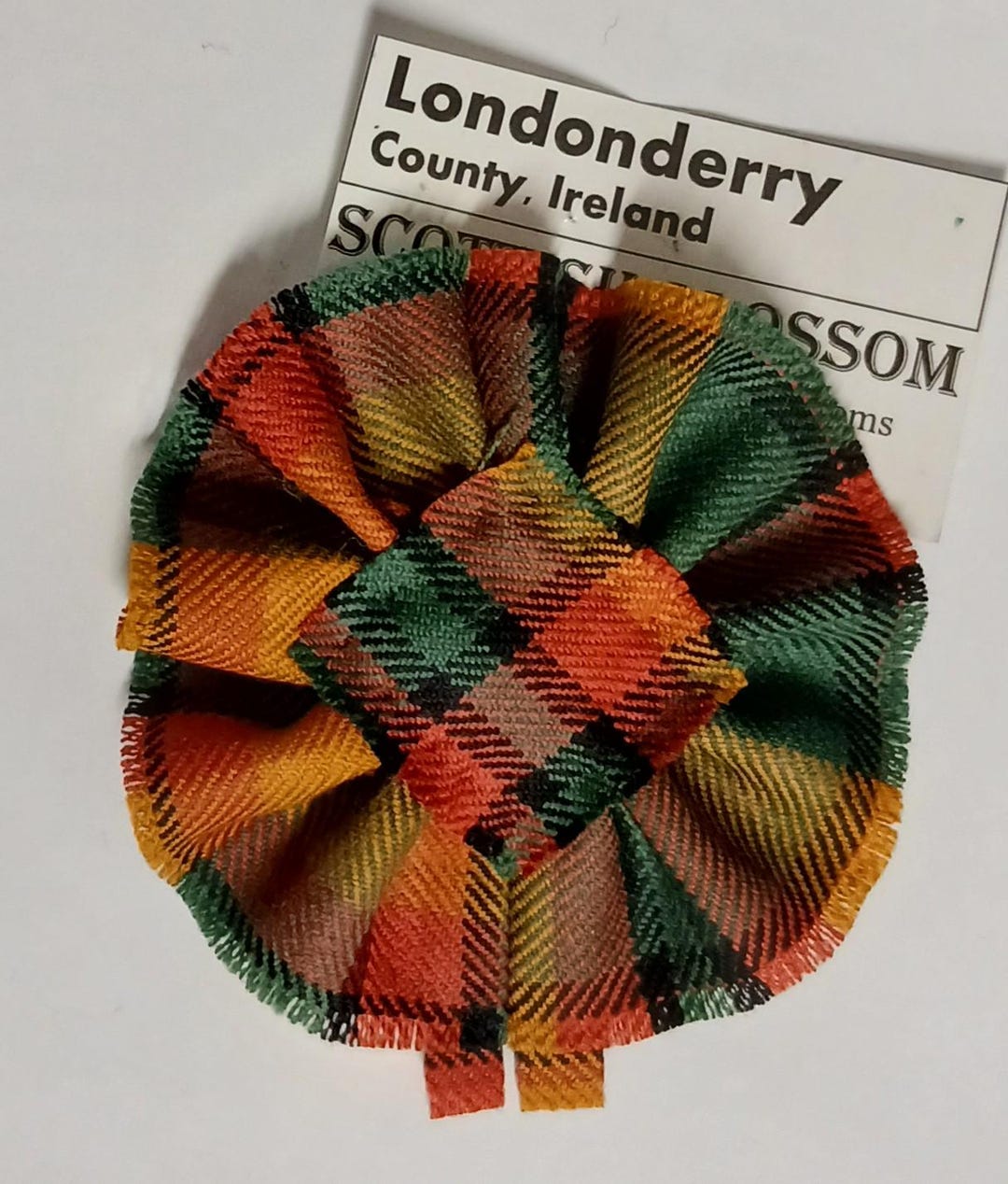Londonderry / Derry County Ireland, Tartan as Scottish Blossom, Wool ...