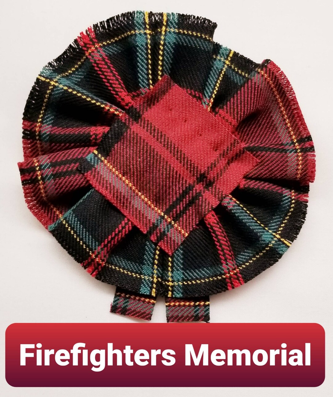Firefighters, Tartan As, Scottish Blossom, Tartan Rosette to Display ...