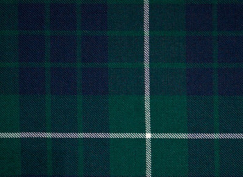 Hamilton Green Hunting Modern Tartan as Scottish Blossom Wool - Etsy