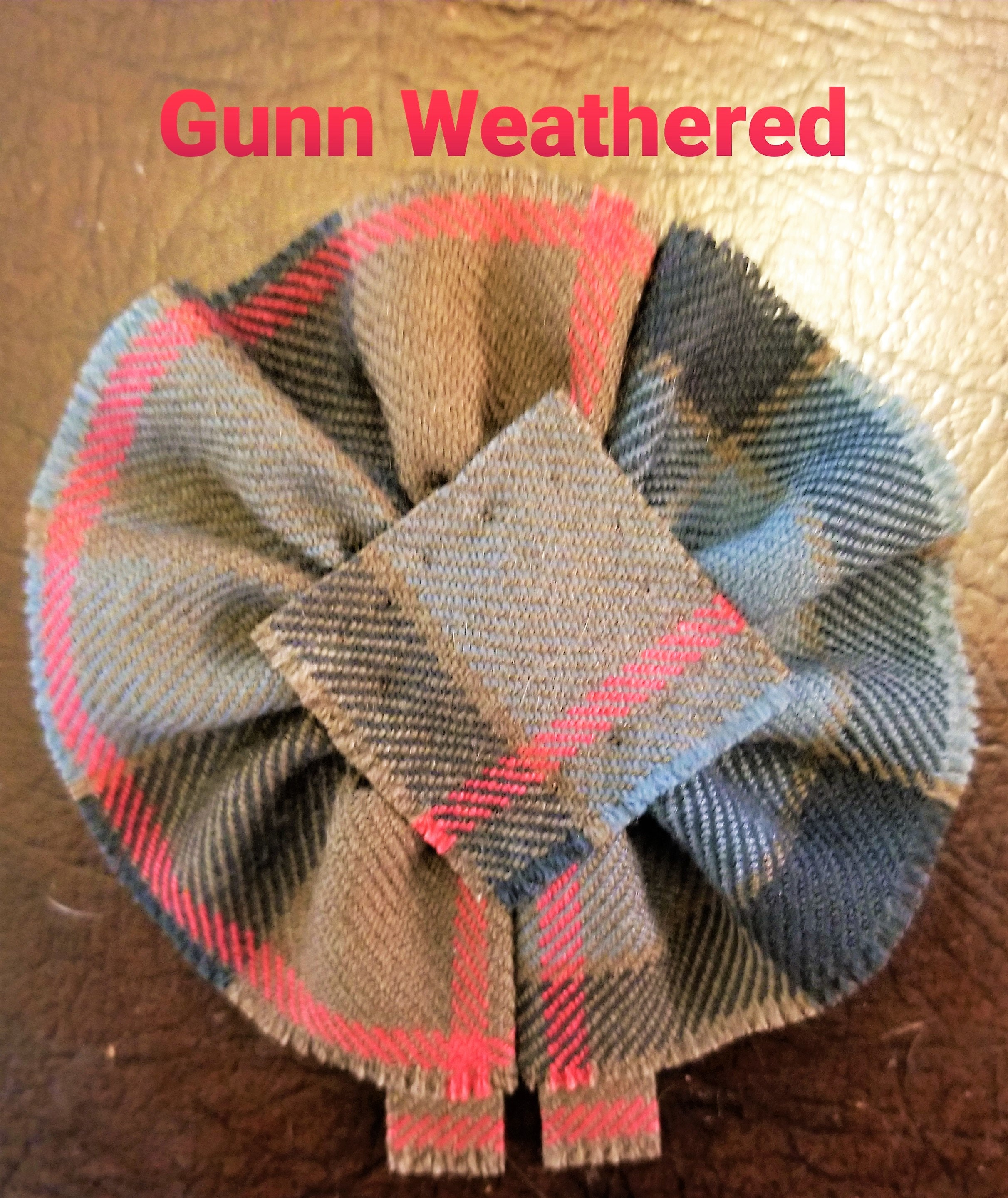 Gunn Weathered Tartan as Scottish Blossom Wool Tartan Rosette | Etsy UK