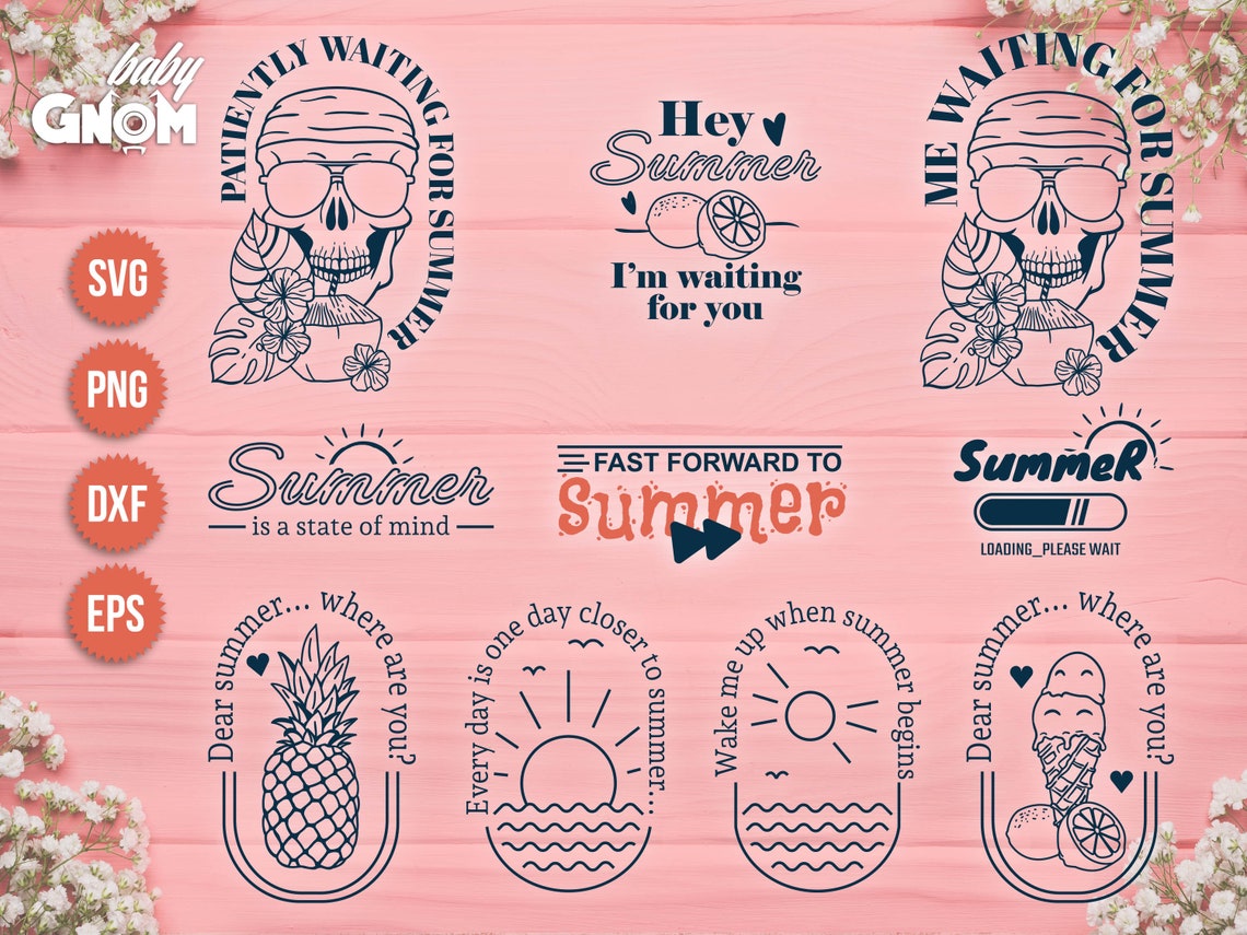 Summer SVG Bundle Summer Svg Beach Svg Summer Cut Files | Etsy