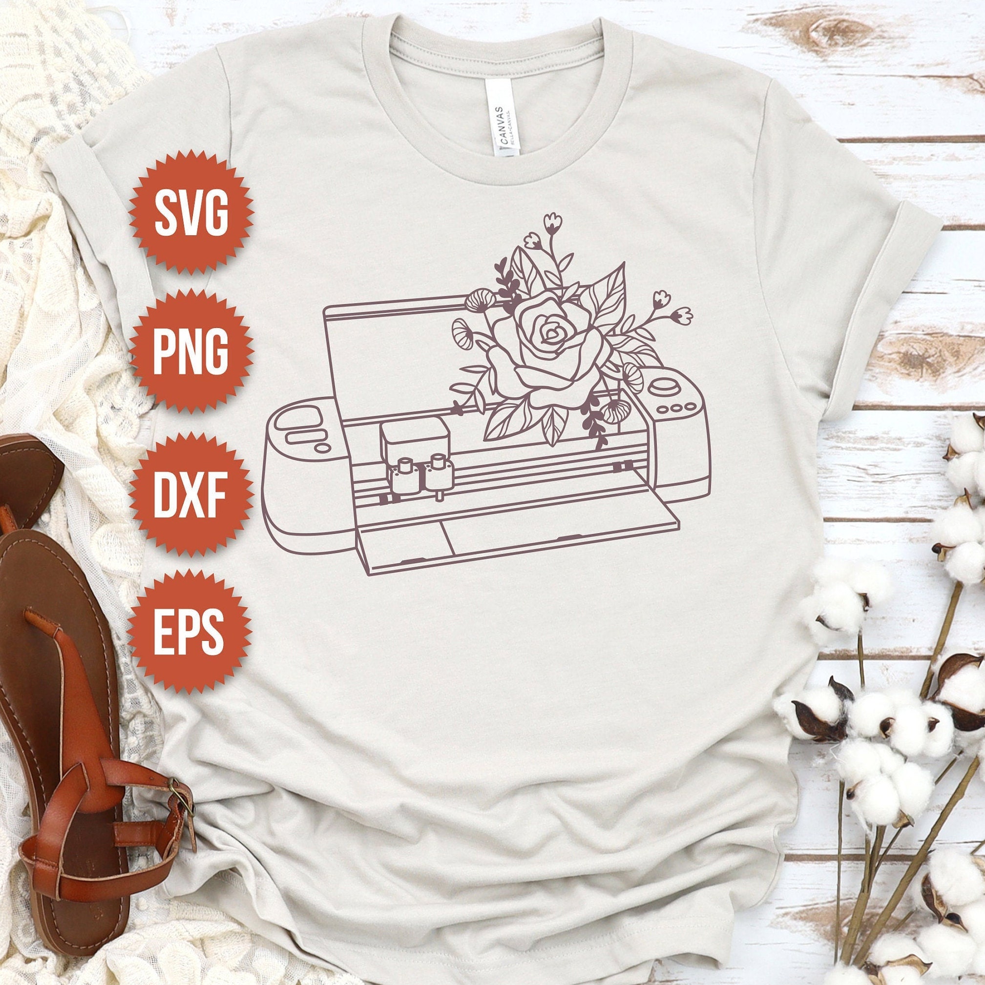 Floral Cricut Machine SVG Cricut Machine Svg Cricut Clipart | Etsy UK