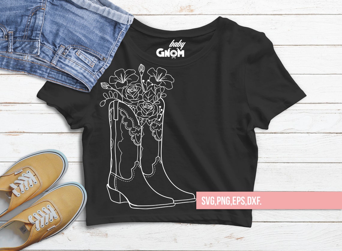 Archivo SVG de botas y sombrero de vaquero botas de vaquero - Etsy España