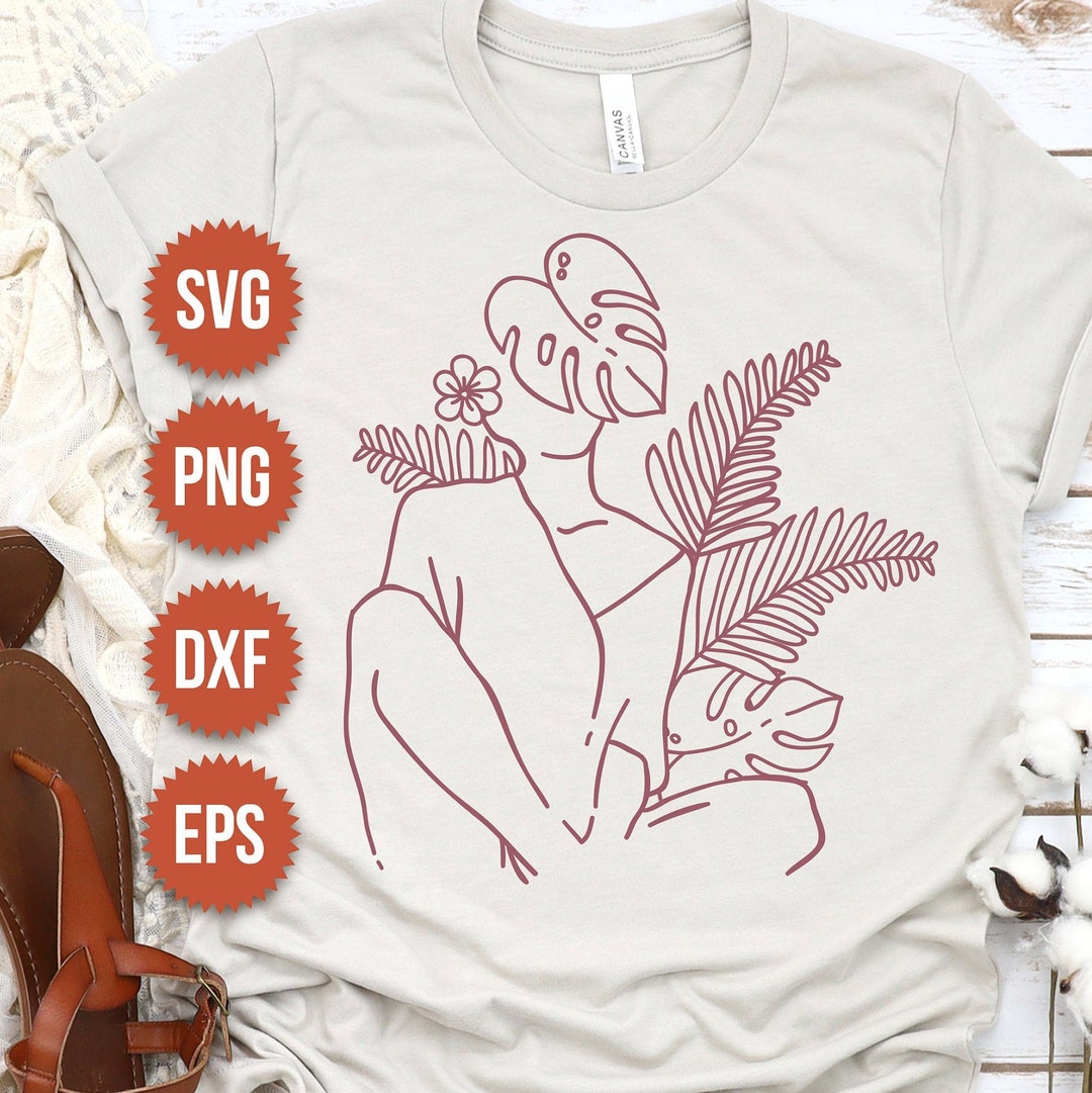 Woman Body Svg, Floral Woman Svg, Naked Woman, Female Body Svg, Body ...