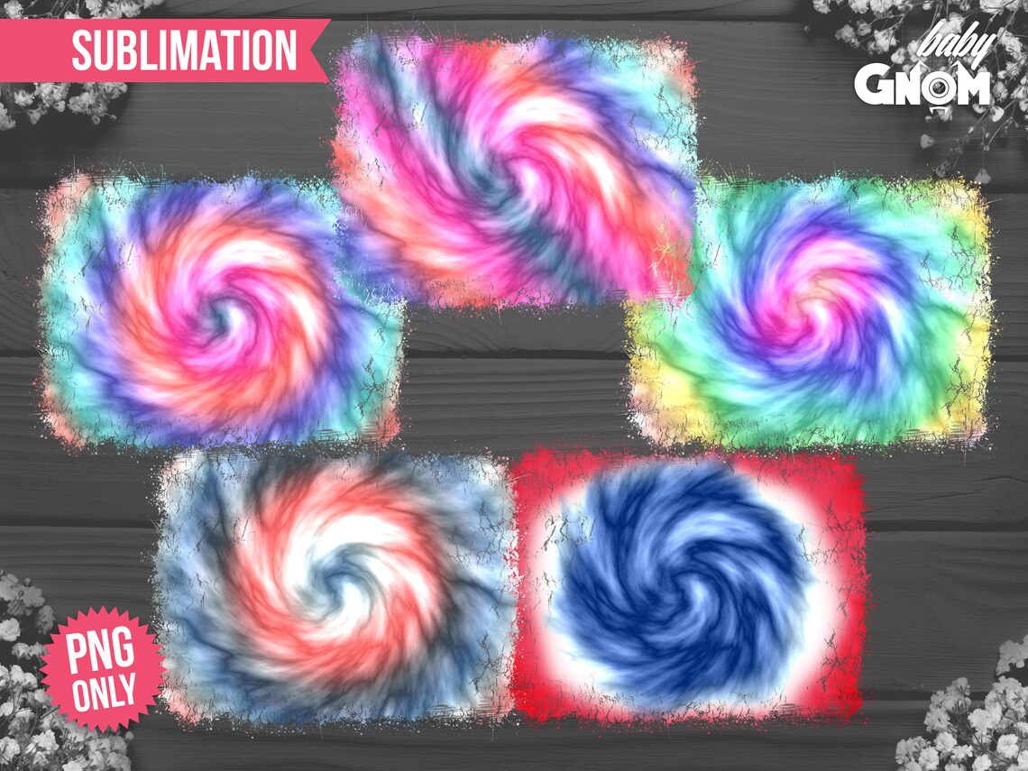 Colorful Tie Dye Printtie Dye Sublimation Background Bundle | Etsy