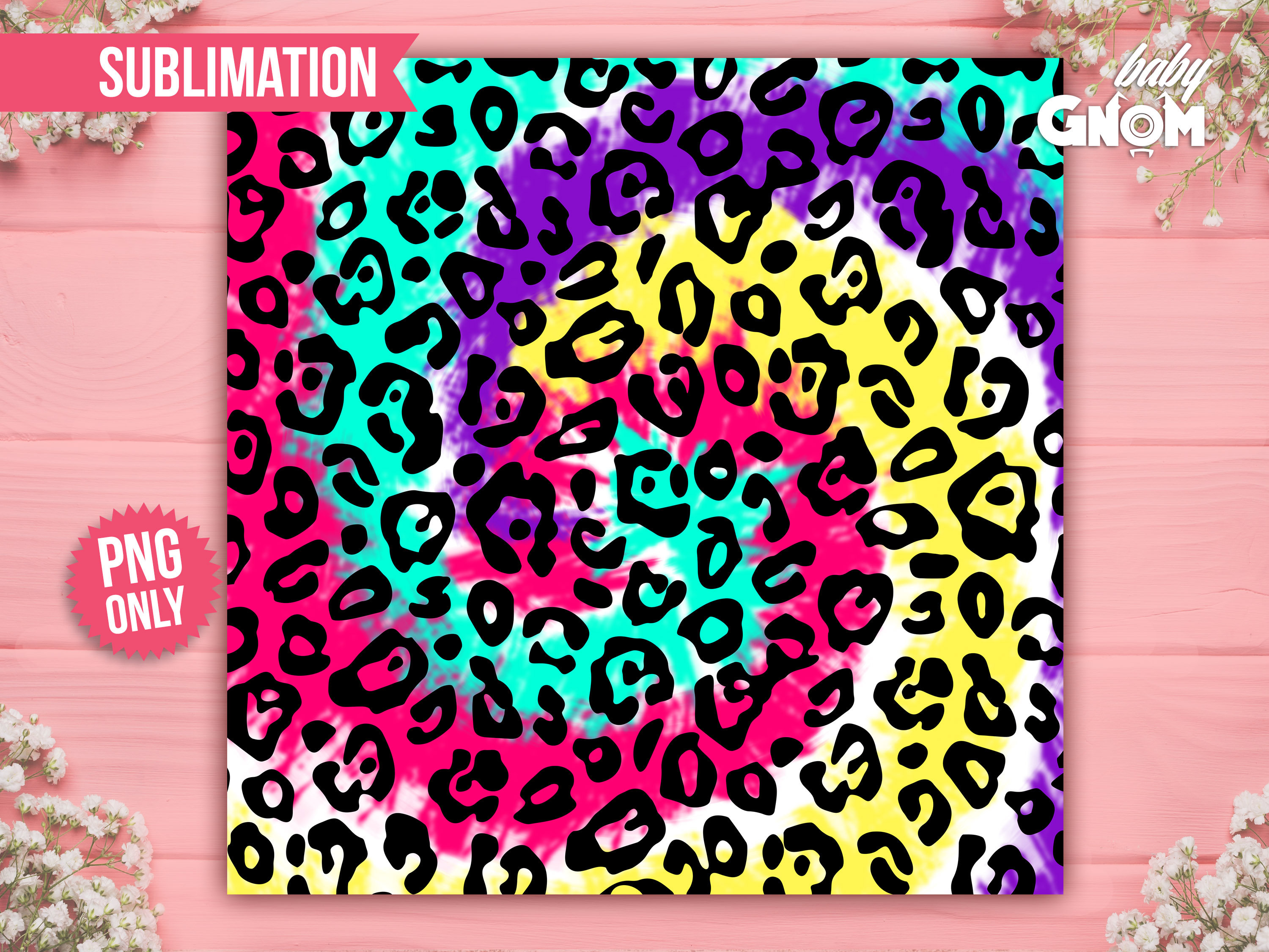 Leopard Print Tie Dye SUBLIMATION Leopard Sublimation Tie - Etsy