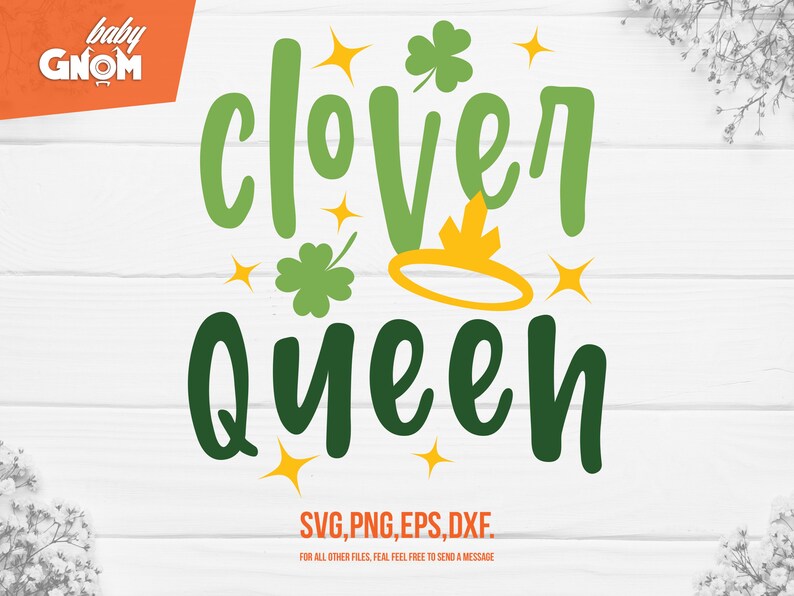 Clover Queen SVG Happy St. Patrick's Day SVG St. - Etsy
