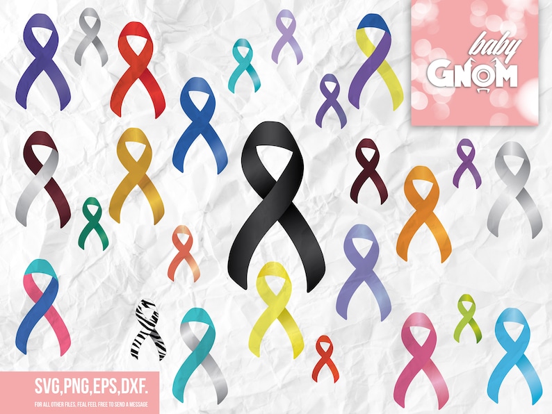 All Cancer Ribbons Bundle Svg - Cancer Ribbon Svg, Cancer Survivor Svg ...