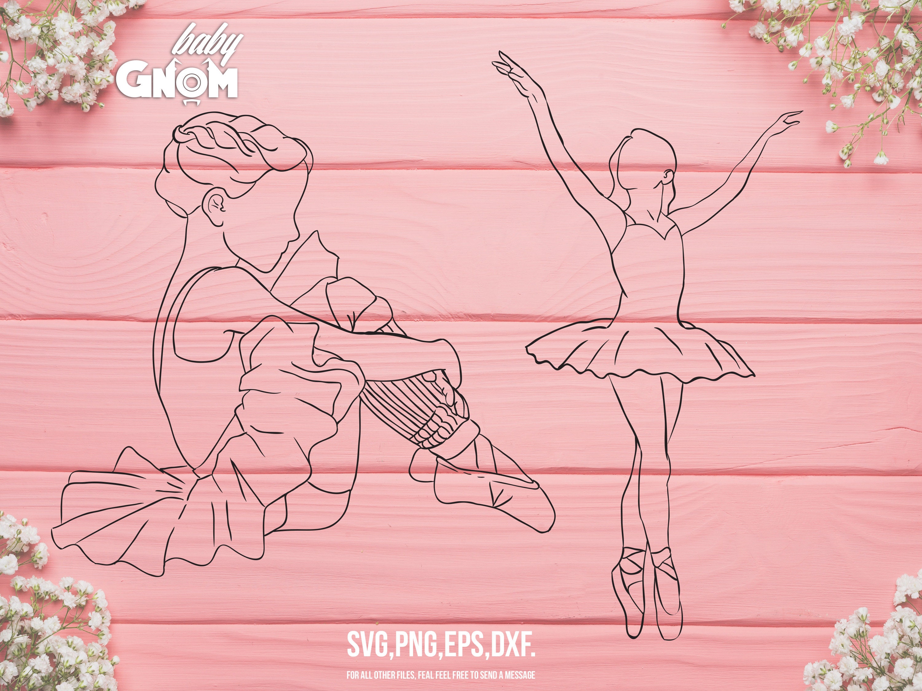 BALLERINA SVG Bundle, Ballet Svg, Ballerina Shoes Svg, Ballerina ...