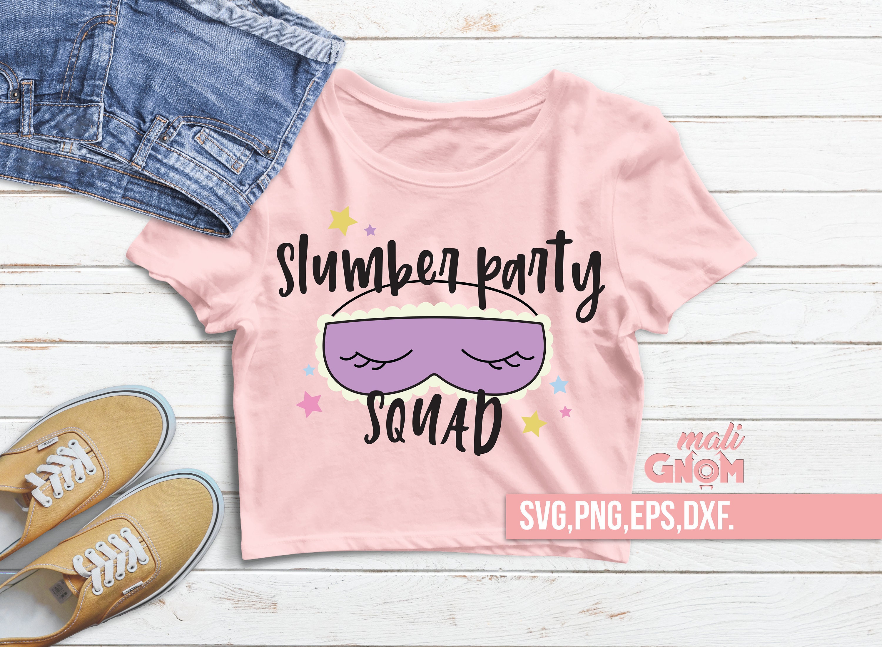 Slumber Party Squad Svg Girl Party Svg Slumber Party Svg Etsy