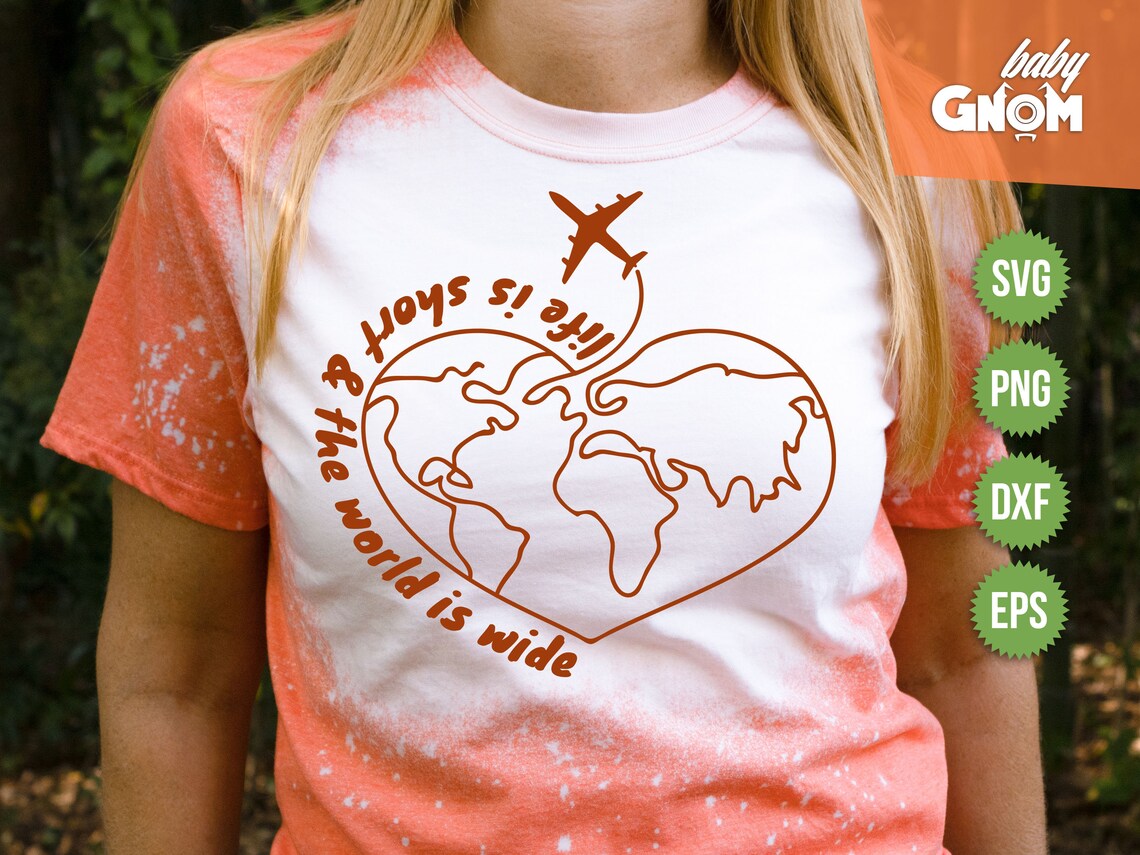 Life is Short and the World is Wide SVG Travel SVG Travel - Etsy