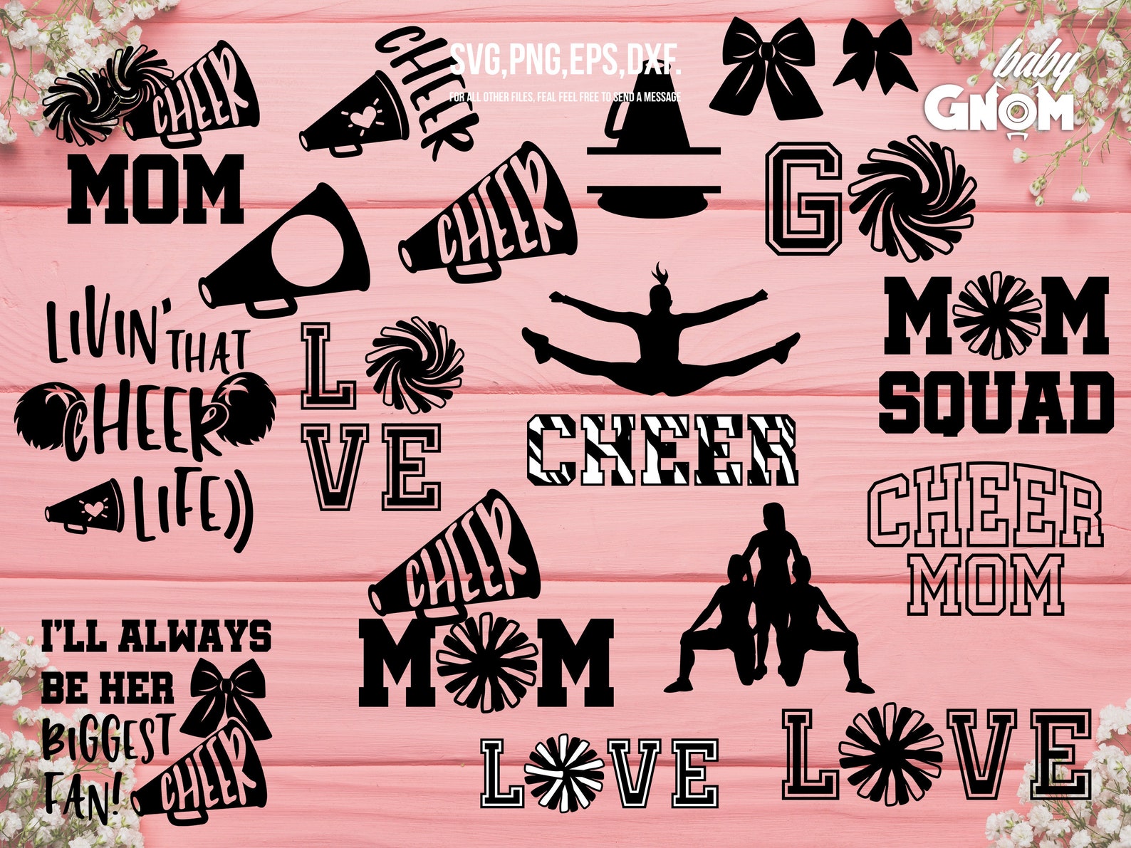 Cheer SVG Bundle Cheer Svg Cheerleading Svg Cheerleader - Etsy