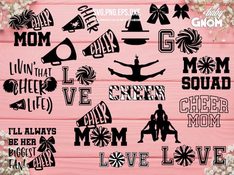 Cheer SVG Bundle Cheer Svg Cheerleading Svg Cheerleader - Etsy