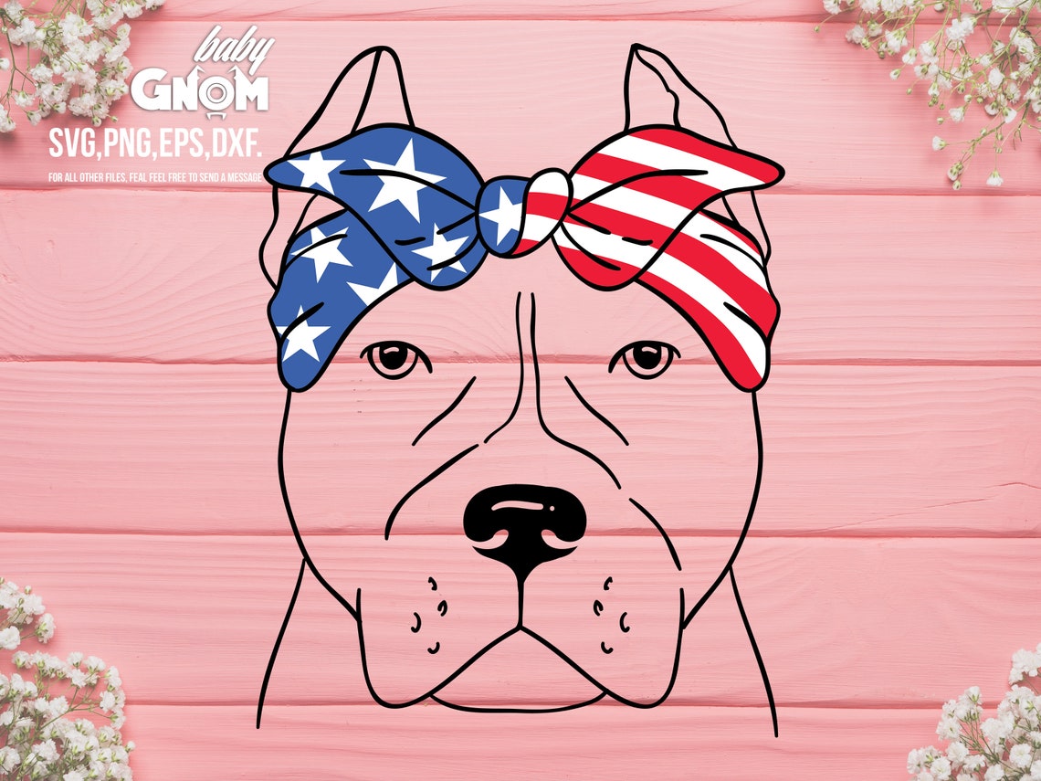 July 4th Pitbull SVG Fourth of July Pitbull Svg File Pitbull - Etsy
