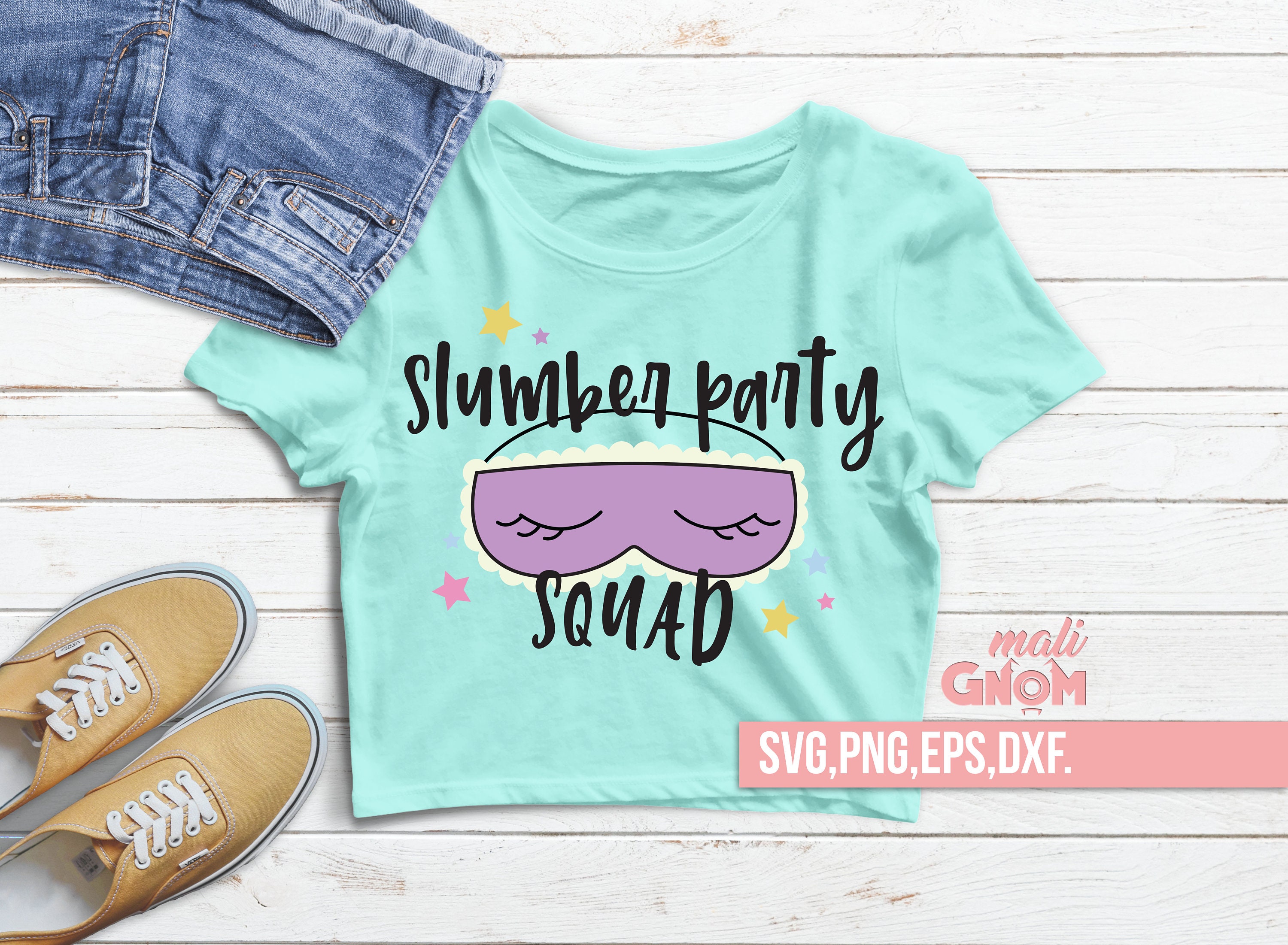 Slumber Party Squad Svg Girl Party Svg Slumber Party Svg | Etsy