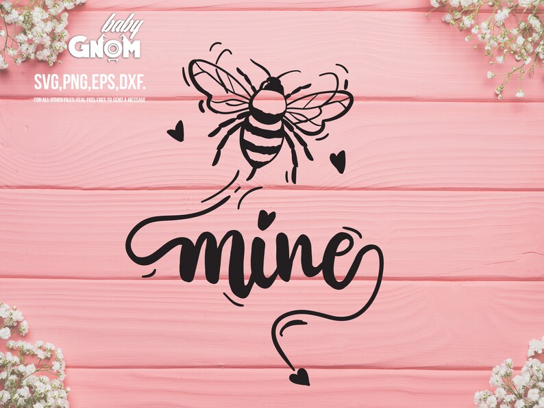 Bee Mine SVG Cute Bee Svg Valentines Day Svg Honey Bee Svg | Etsy