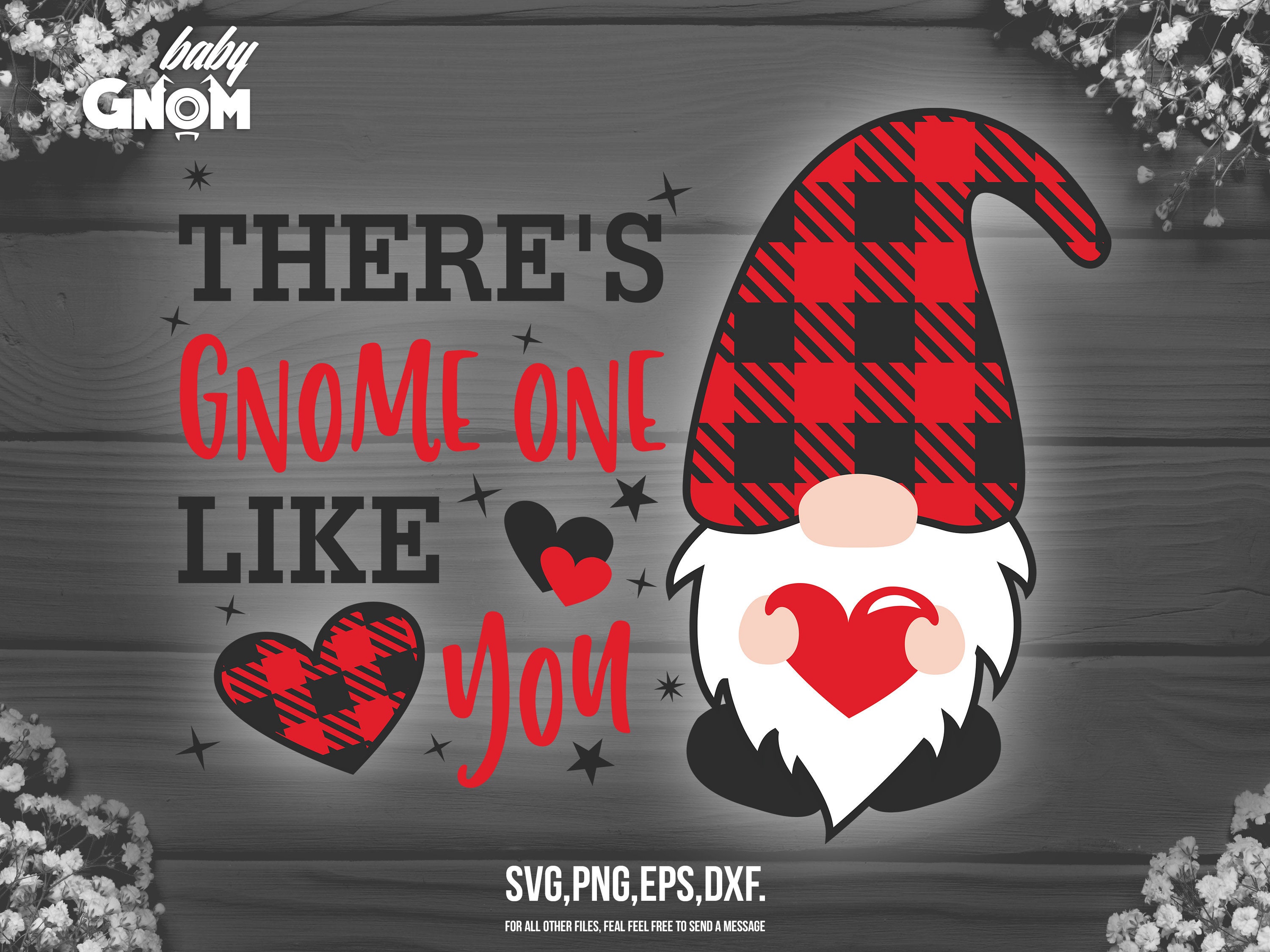 There's Gnome One Like Svg Valentine's Day Svg - Etsy