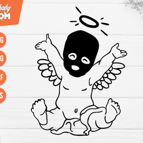 Angel With Ski Mask - Etsy