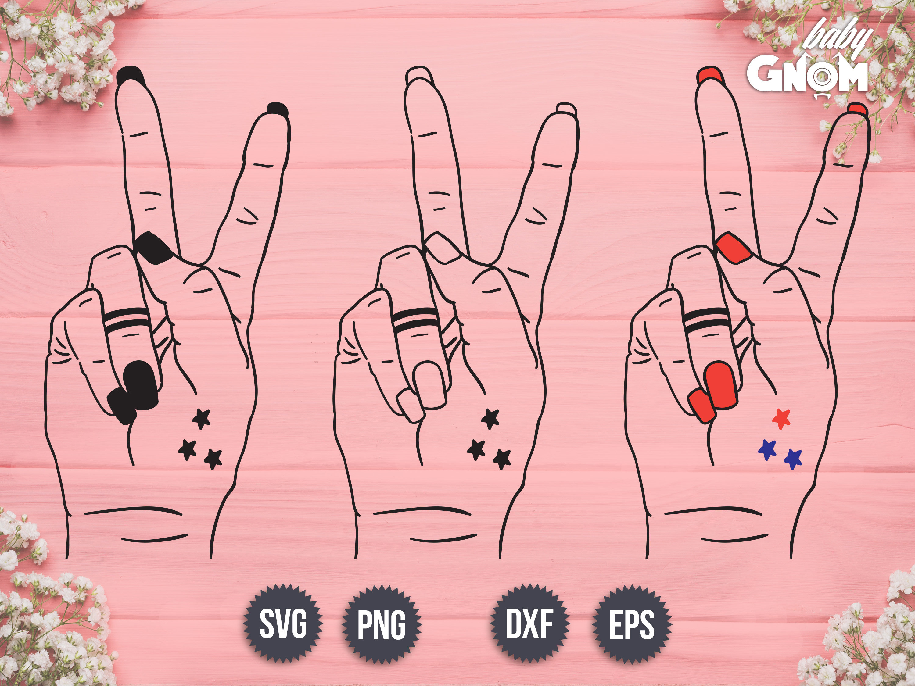 Hand Peace Sign Svg Peace Svg Love Svg Wildflower Svg Etsy