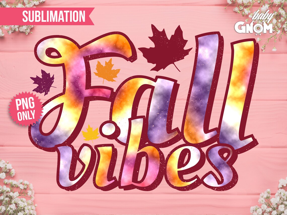 Fall Vibes SUB Fall Vibes Vintage PNG Print File for | Etsy