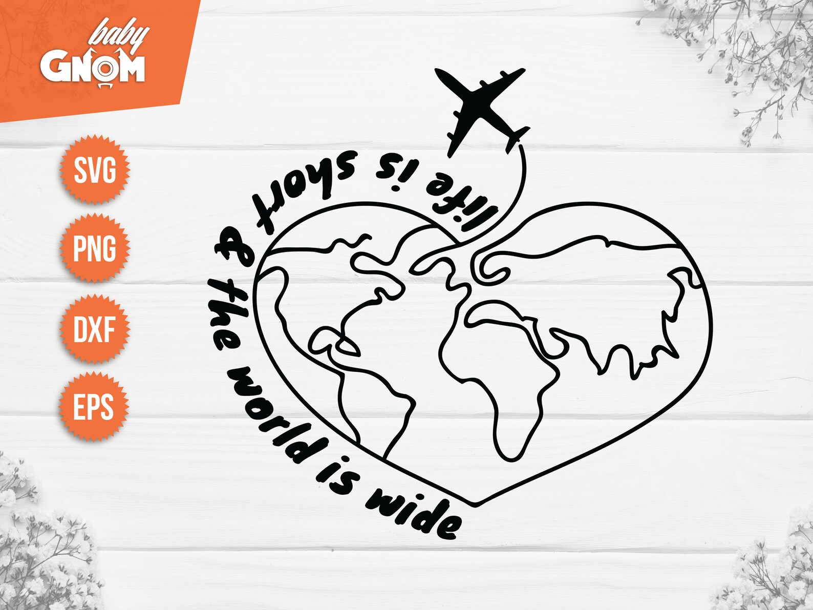 Life is Short and the World is Wide SVG Travel SVG Travel - Etsy