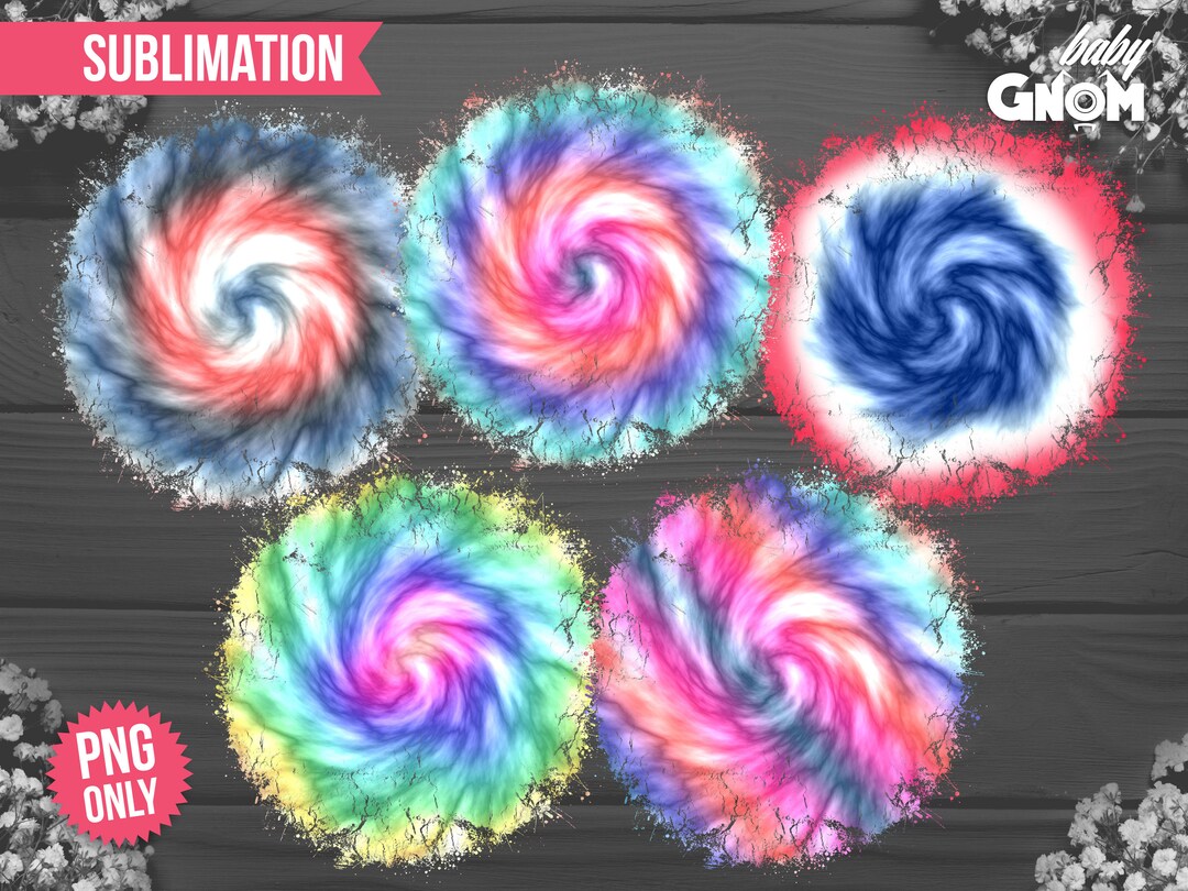 Colorful Tie Dye Print,tie Dye Sublimation Background Bundle, Print ...