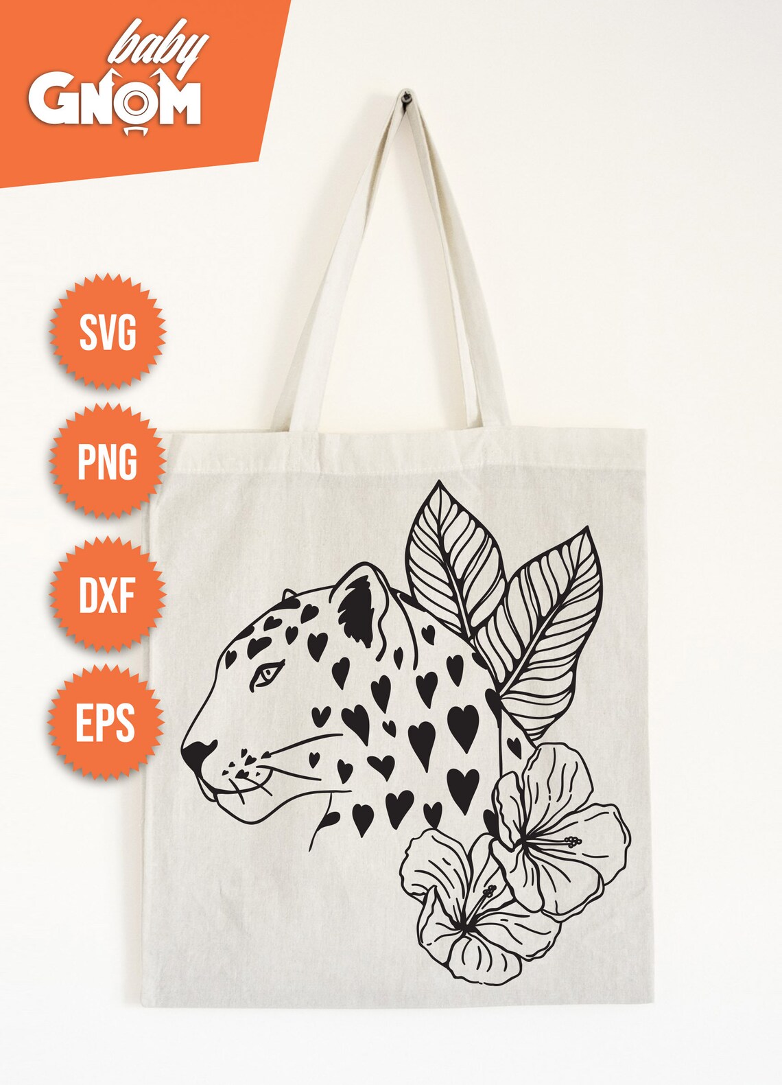Floral Leopard Svg Leopard Svg Floral Svg Tropical Svg - Etsy