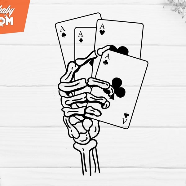 Skeleton Ace Cards - Etsy
