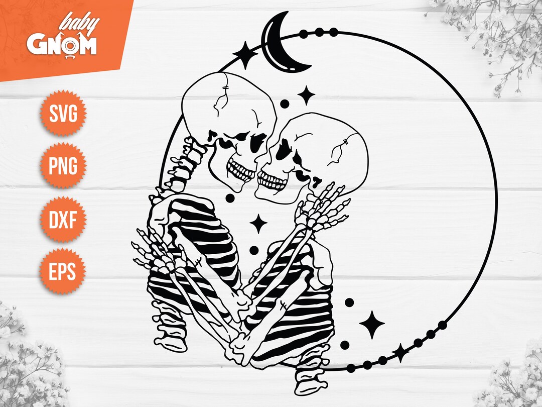 The Lovers Svg The Lovers Tarot Card Svg Skeleton Lovers Svg