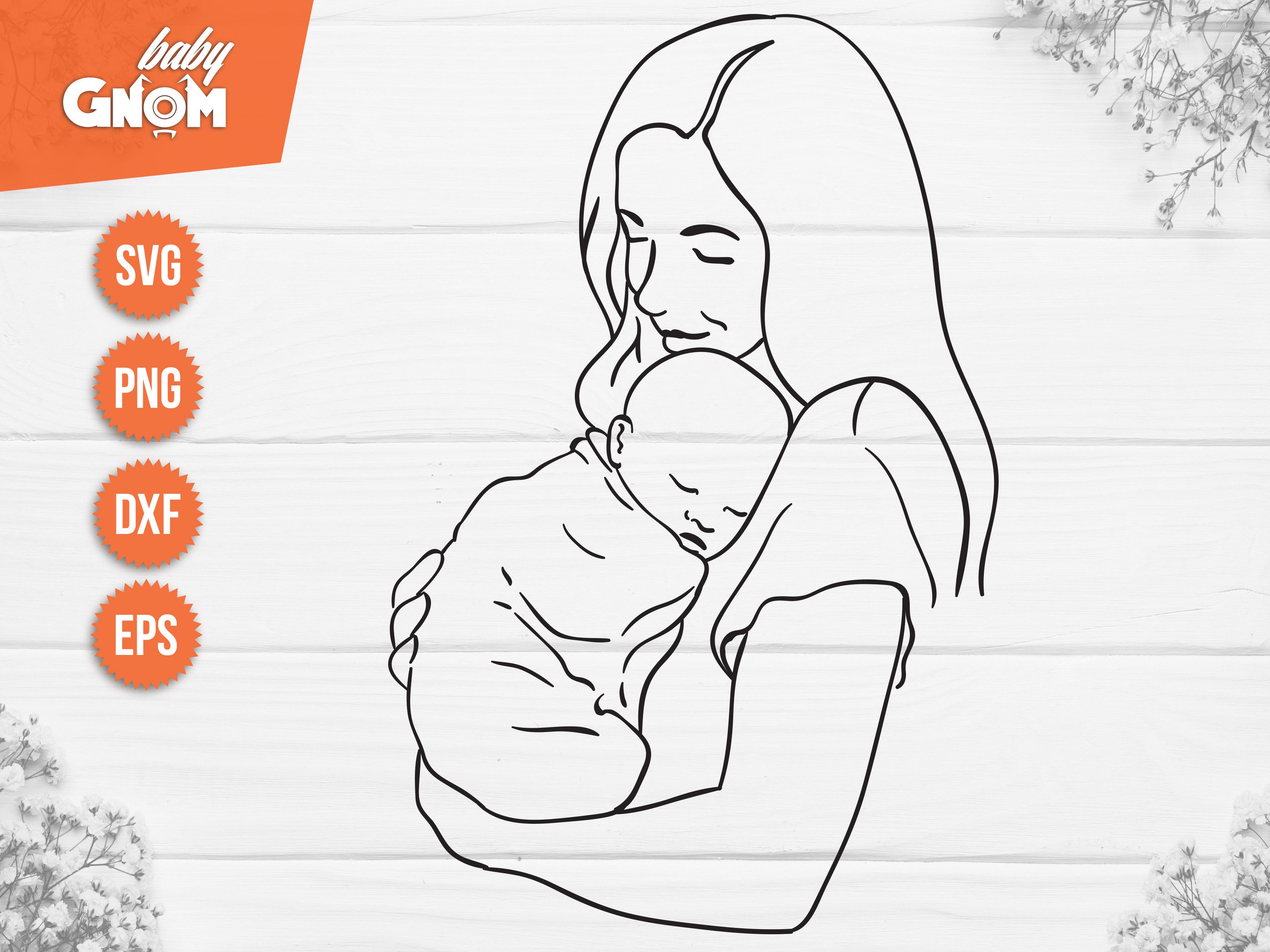 Mom Holding a Baby Svg Mom and Baby Svg Mom Svg Mother Svg - Etsy