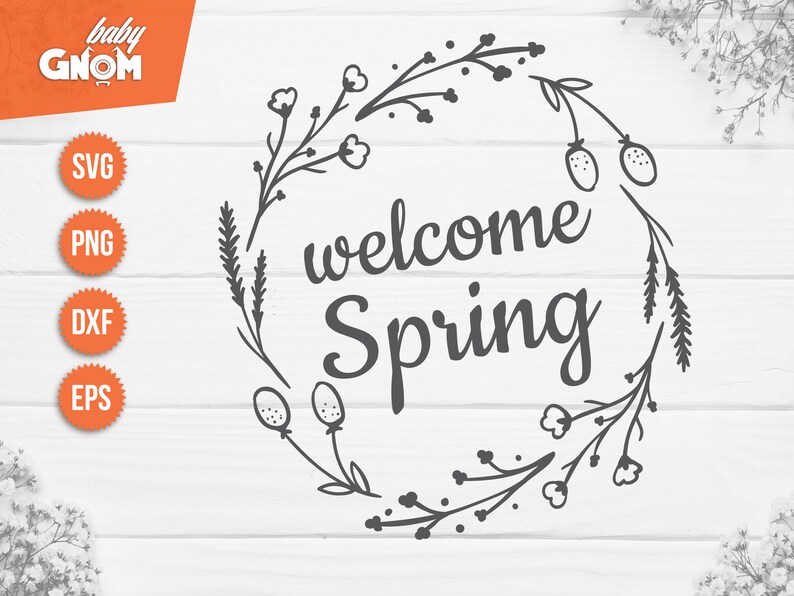 Hello Spring SVG Bundle Spring SVG Floral Svg Farmhouse - Etsy