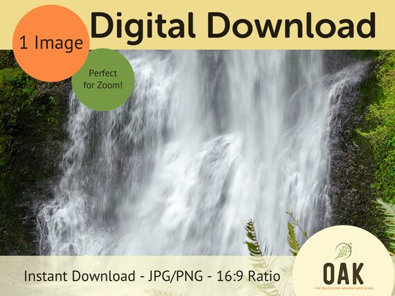 Waterfall Zoom Background