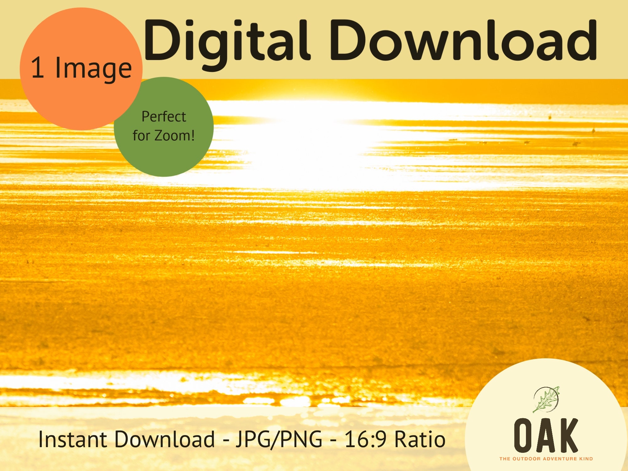 Vivid Golden Sunset Zoom Background Single Image Digital Download 3 - Etsy