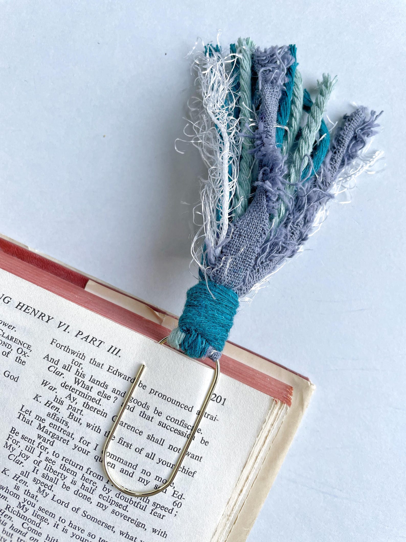 Macrame Paperclip Bookmark, Handmade Bookmark, Journal Accessories ...
