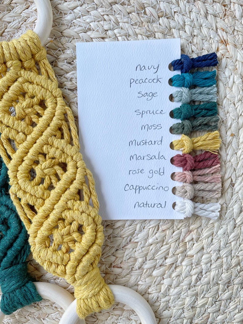 Macrame Towel Holder, Tea Towel Ring, Macrame Cloth Holder, Stove ...