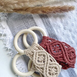 Macrame Towel Holder, Tea Towel Ring, Macrame Cloth Holder, Stove ...