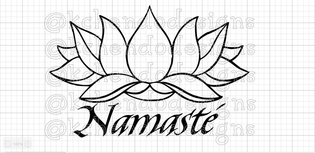 Namaste Svg - Lotus Flower Svg - Yoga Saying - Indian Greeting - SVG - Etsy