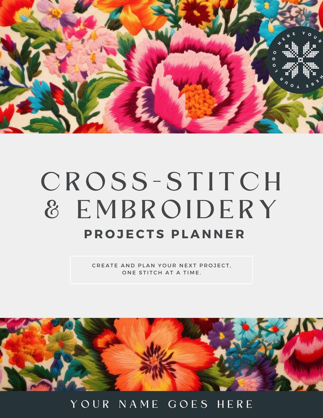 Cross Stitch and Embroidery Project Planner, PDF Planners, 2025 Planner ...