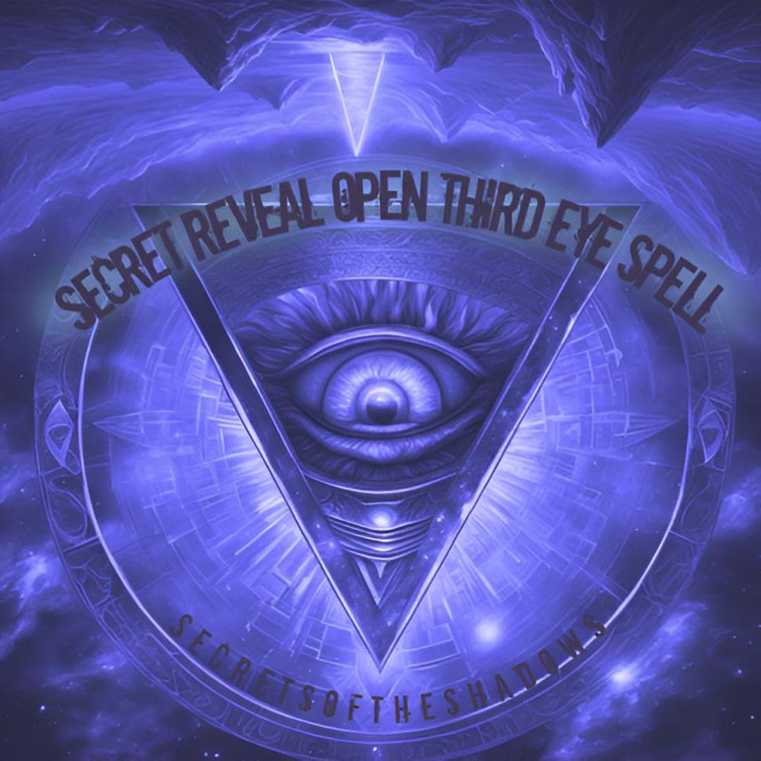 Secret Reveal Open Third Eye Spell by Dark Witch Stephanie Shadows - Etsy