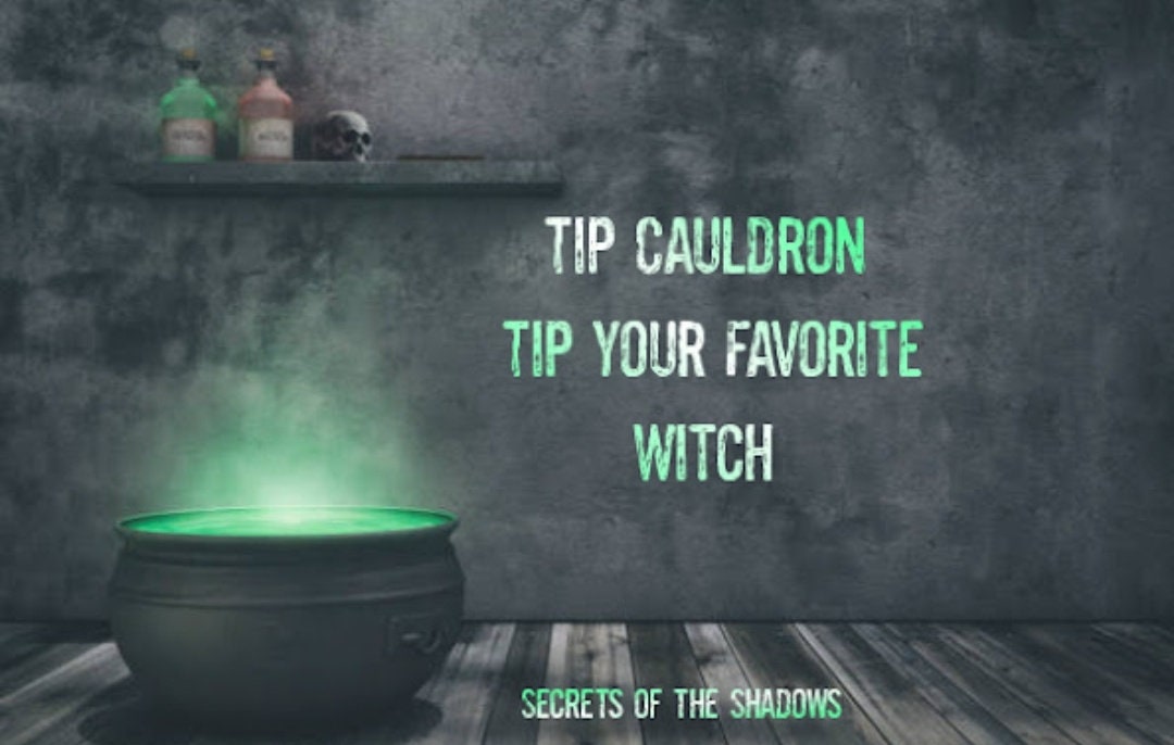 Tip Cauldron Tip Your Favorite Witch - Etsy
