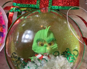 Beautiful Wooden Grinch Inspired Christmas Ornament - Etsy