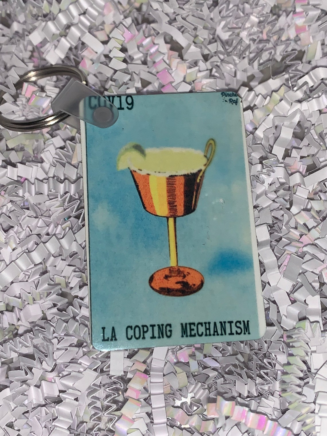 Tequila/coping Mechanism Keychain - Etsy